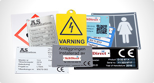 SkiltDirect ApS - Produkter - Lasergraverede skilte i plast og rustfrit ...